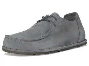 BIRKENSTOCK Utti Lace Up Suede Casual Shoes - Gray