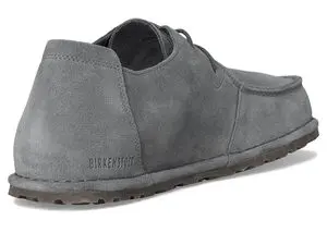 BIRKENSTOCK Utti Lace Up Suede Casual Shoes - Gray