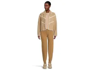 UGG Ellison Fluff Shell Jacket Heather Fog - Red