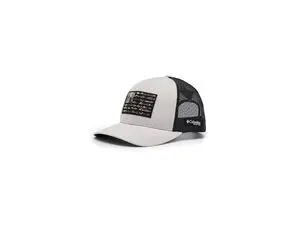 Columbia Pfg Fish Flag Mesh Snap Back Hat - Gray