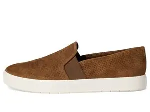 Vince Blair 5 Perforated Leather Slip-on Sneakers - Tan
