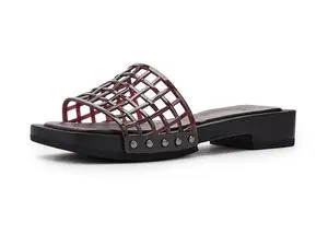 Vince Barbara Jelly Slide Sandals - Black