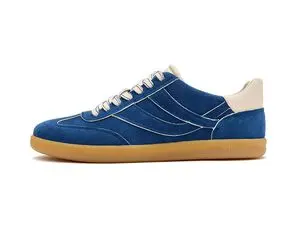 Vince Oasis Edge Paint-w Lace-up Shoes In Suede - Blue