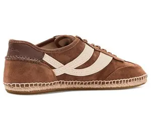Vince Oasis Espadrille Suede Lace-up Shoes - Tan