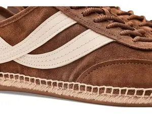 Vince Oasis Espadrille Suede Lace-up Shoes - Tan