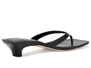 Vince San Juan Jelly Thong Sandals With Kitten Heel - Black