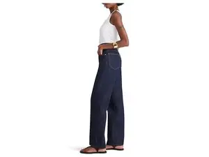Madewell The Balloon Jean In Rinse Wash - Blue
