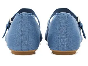 Fitflop Delicato Wave-edge Canvas Mary Janes - Blue