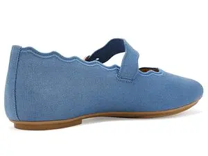 Fitflop Delicato Wave-edge Canvas Mary Janes - Blue