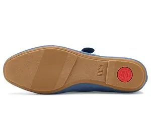 Fitflop Delicato Wave-edge Canvas Mary Janes - Blue
