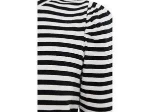 Madewell Easy Puff Sleeve Long Sleeve Stripe T-shirt - Blue
