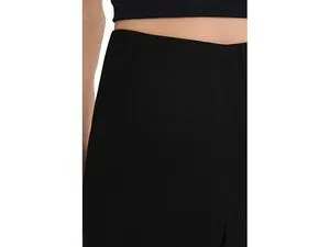 Vince High Waist Crepe Bias Pants - Black