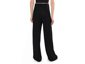 Vince High Waist Crepe Bias Pants - Black