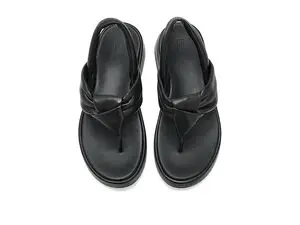 Fitflop F Mode Knot Soft Leather Back Strap Sandals - Black