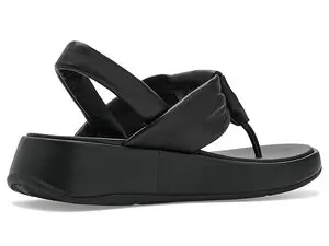 Fitflop F Mode Knot Soft Leather Back Strap Sandals - Black