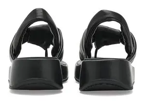 Fitflop F Mode Knot Soft Leather Back Strap Sandals - Black
