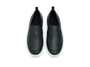 Fitflop Craft-q Tumbled Leather Moc Loafers - Black