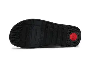 Fitflop Gen Ff Folded Denim Slides Wedge Sandals