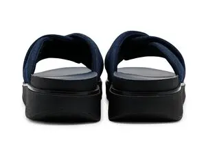Fitflop Gen Ff Folded Denim Slides Wedge Sandals