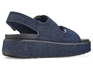 Fitflop Gen Ff Max Buckle Denim Back Strap Wedge Sandals