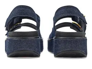 Fitflop Gen Ff Max Buckle Denim Back Strap Wedge Sandals