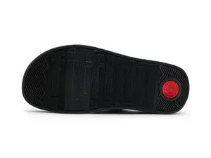 Fitflop Gen Ff Max Buckle Two Bar Denim Slides Wedge Sandals - Navy