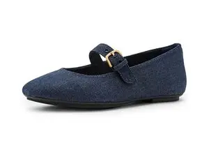 Fitflop Delicato Denim Mary Jane Flats - Navy