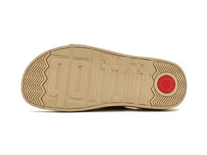 Fitflop Gen Ff Buckle Suede Wedge Slides - Brown