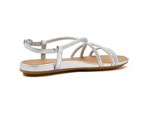 Fitflop Gracie Crystal Embellished Strappy Wedge Sandals - Silver