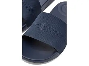 Fitflop Iqushion Pool Slides Wedge Shoes - Navy