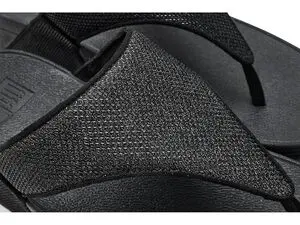 Fitflop Lulu Shimmerglitz Wedge Sandals - Black