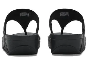 Fitflop Lulu Shimmerglitz Wedge Sandals - Black