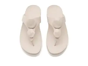 Fitflop Lulu Marbled-stone Wedge Sandals - Beige
