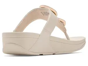 Fitflop Lulu Marbled-stone Wedge Sandals - Beige