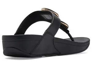 Fitflop Lulu Marbled-stone Wedge Sandals - Black