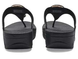 Fitflop Lulu Marbled-stone Wedge Sandals - Black