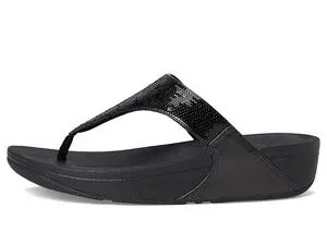 Fitflop Lulu Sequin Wedge Sandals - Black
