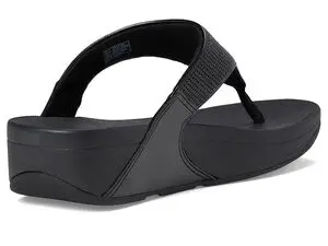 Fitflop Lulu Sequin Wedge Sandals - Black