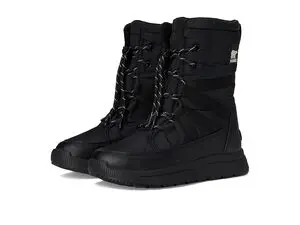 Sorel Whitney Iii Tall Waterproof Lace-up Boots - Black/black