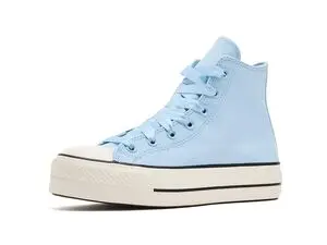 CONVERSE Chuck Taylor All Star Lift Platform Peached Canvas High-top Shoes - Blue