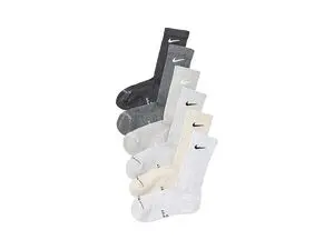 Nike Elevated Crew Socks Set Of Six - Bone