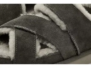 UGG Greenport Cross Strap Slide Slipper - Gray