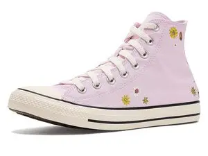 CONVERSE Chuck Taylor All Star Embroidered Floral High-top Sneakers - Pink