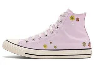 CONVERSE Chuck Taylor All Star Embroidered Floral High-top Sneakers - Pink
