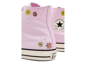 CONVERSE Chuck Taylor All Star Embroidered Floral High-top Sneakers - Pink