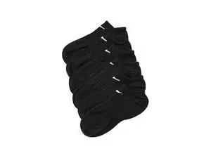Nike Everyday Lightweight No Show Athletic Socks 6 Pair Pack - Black