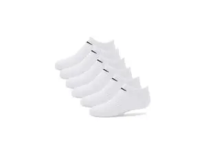 Nike Everyday Lightweight No Show Athletic Socks 6 Pair Pack - White/black