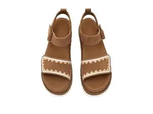 UGG Goldenstar Artistitch Sandals - Brown