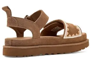 UGG Goldenstar Artistitch Sandals - Brown