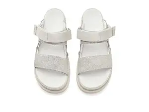 UGG Goldenstar Crackle Glide Sandals - White